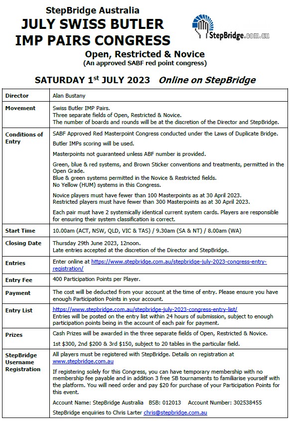 Congress Flyers – StepBridge