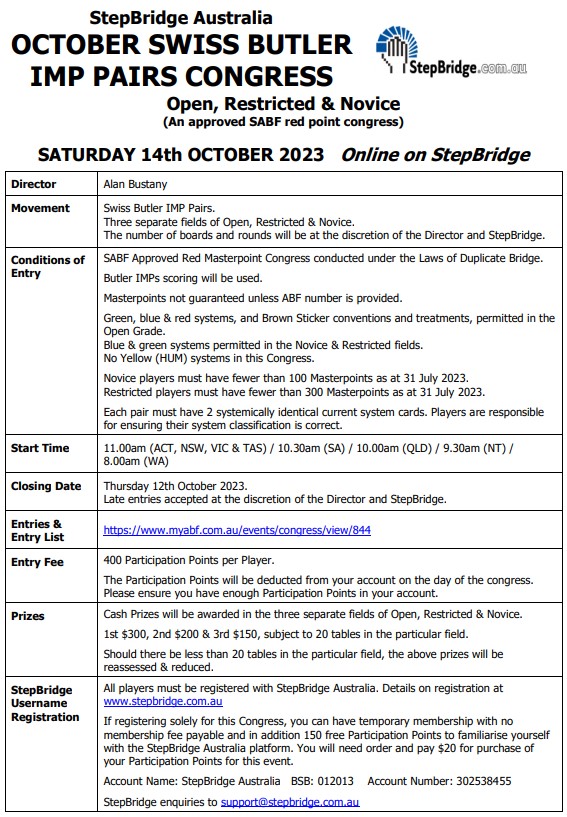Congress Flyers – StepBridge